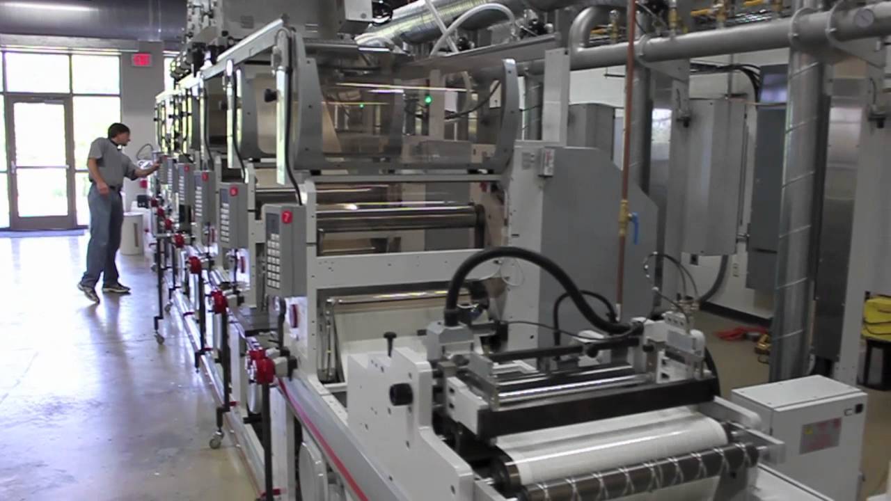 Nano Silver Conducts at 660fpm on Omet Flexo Press - YouTube