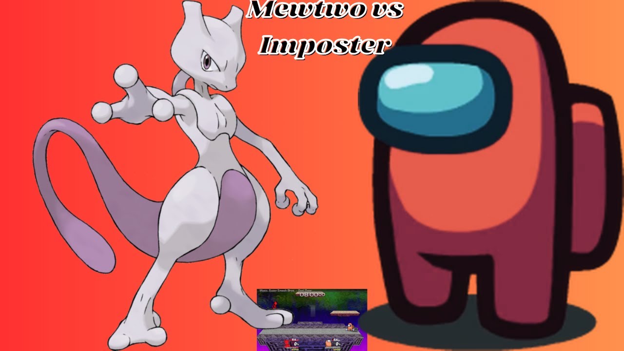 Mewtwo vs Imposter (SUS) SMASH BROS CRUSADE - YouTube
