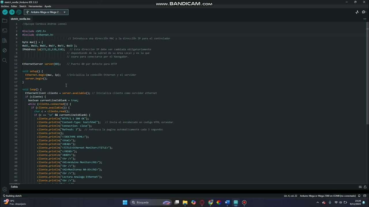 Explicación del código de SHIELD ETHERNET PARA ARDUINO - YouTube