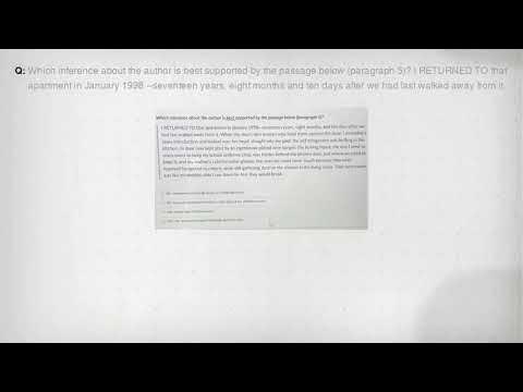 Which inference about the author is best supported by the passage below ...