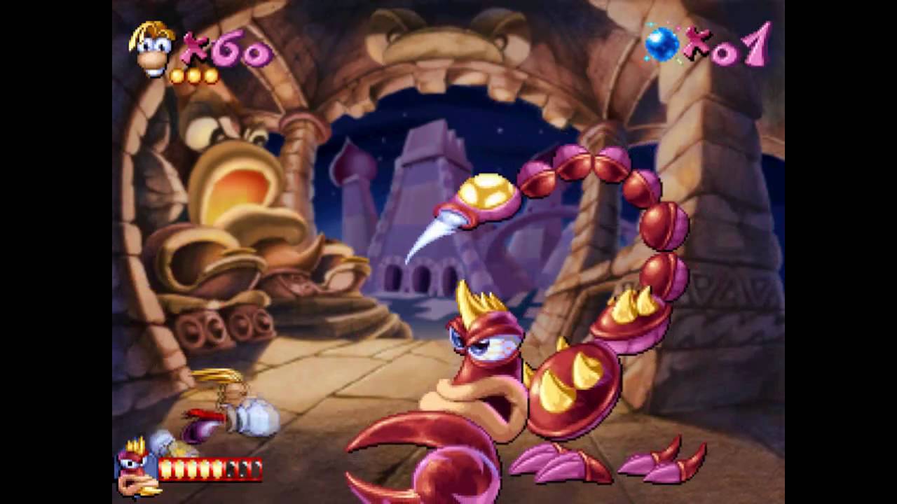 Rayman: Mr Skops full boss battle (PS1) - YouTube