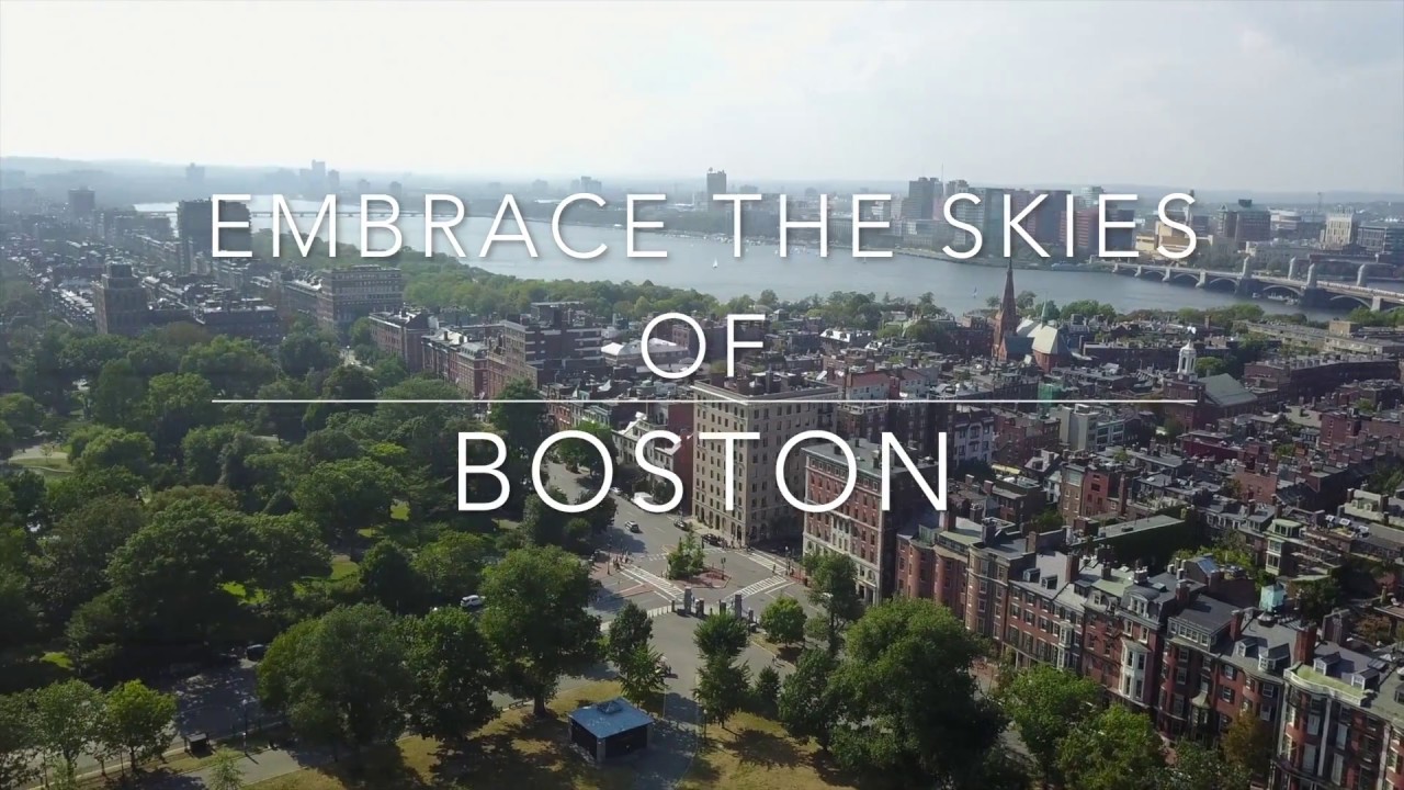 above the skies of boston - YouTube