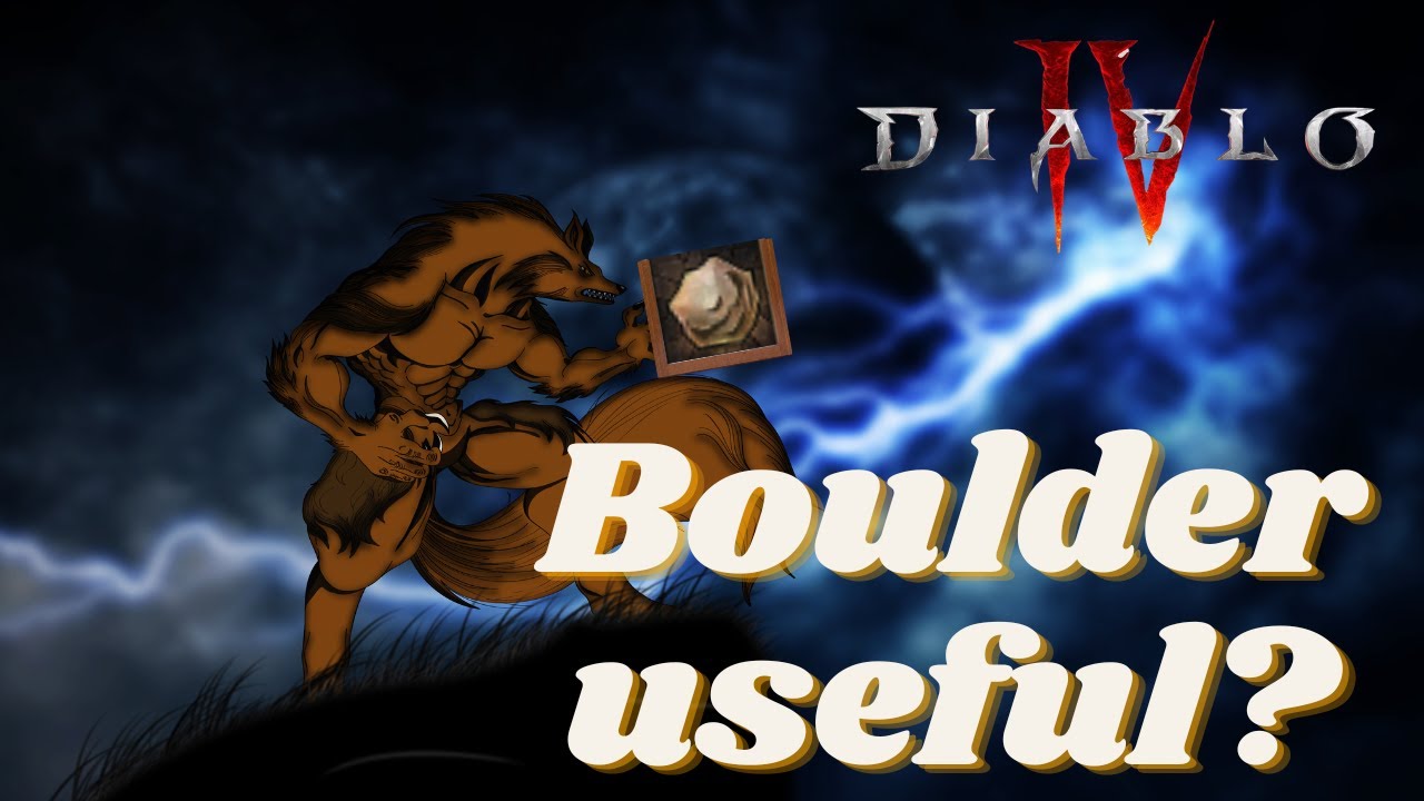 Lightning Druid WITH BOULDER? Can we make it work? Diablo 4 - YouTube