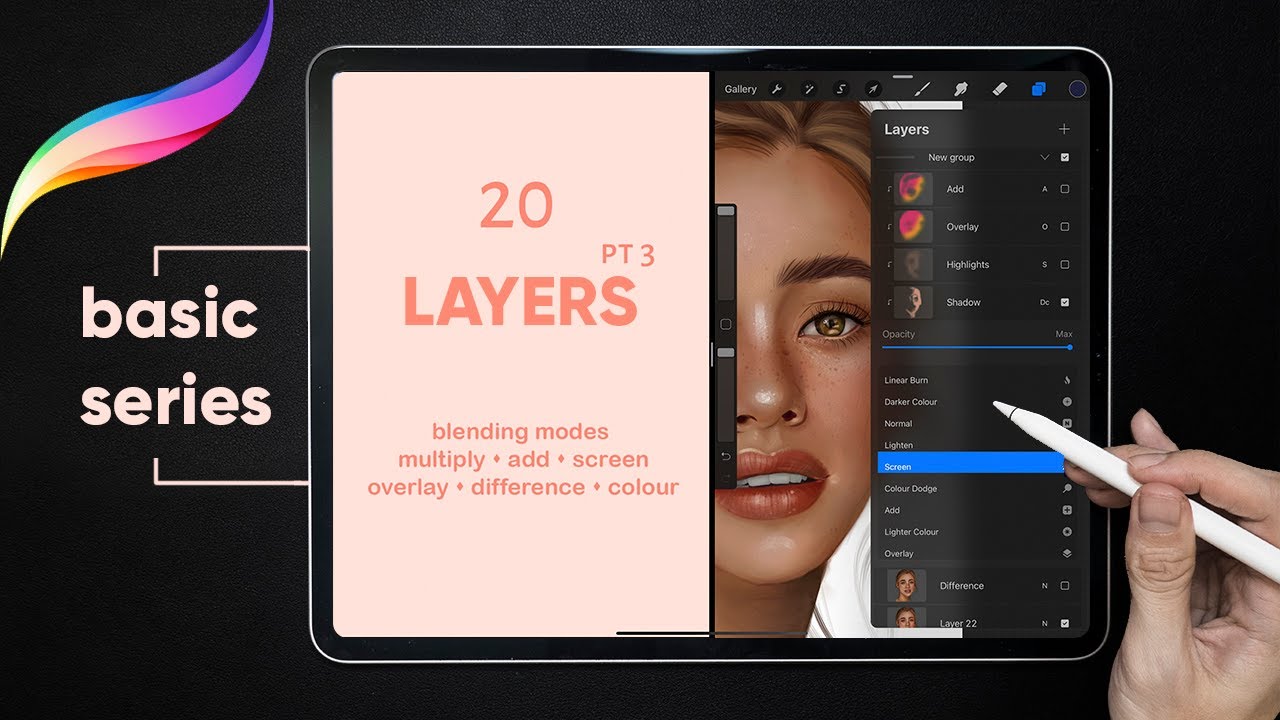 Ep 20 Procreate Layers Pt 3 Blending Modes Procreate Basic Series ep-20-procreate-layers-pt-3-blending-modes-procreate-basic-series
