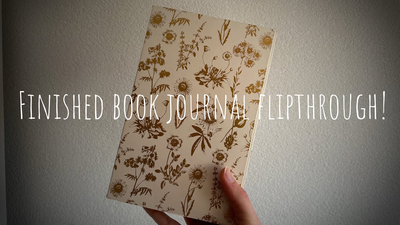 My finished book journal flipthrough! - Mae Journals - YouTube