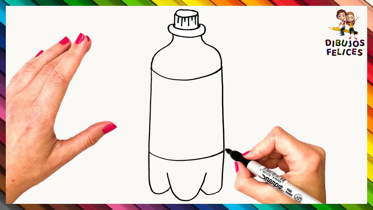 Cómo Dibujar Una Botella - Dibujo De Botella Paso A Paso - YouTube