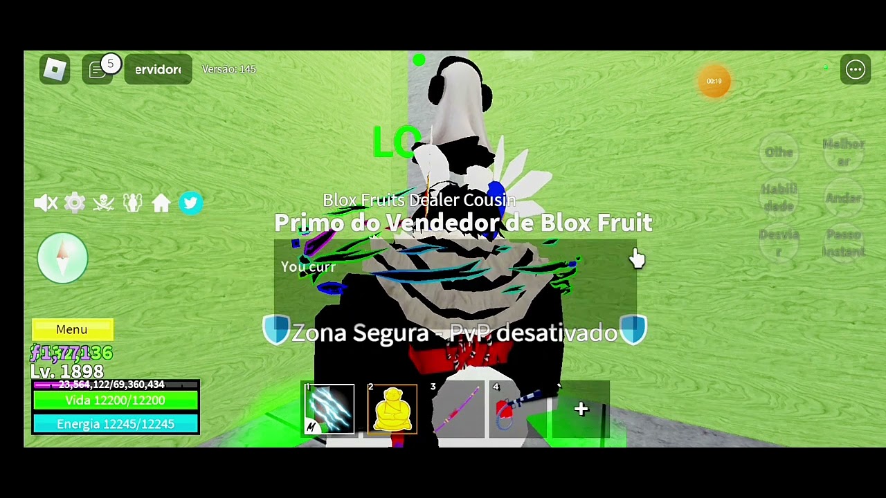 Girando Fruta No Blox Fruits Youtube