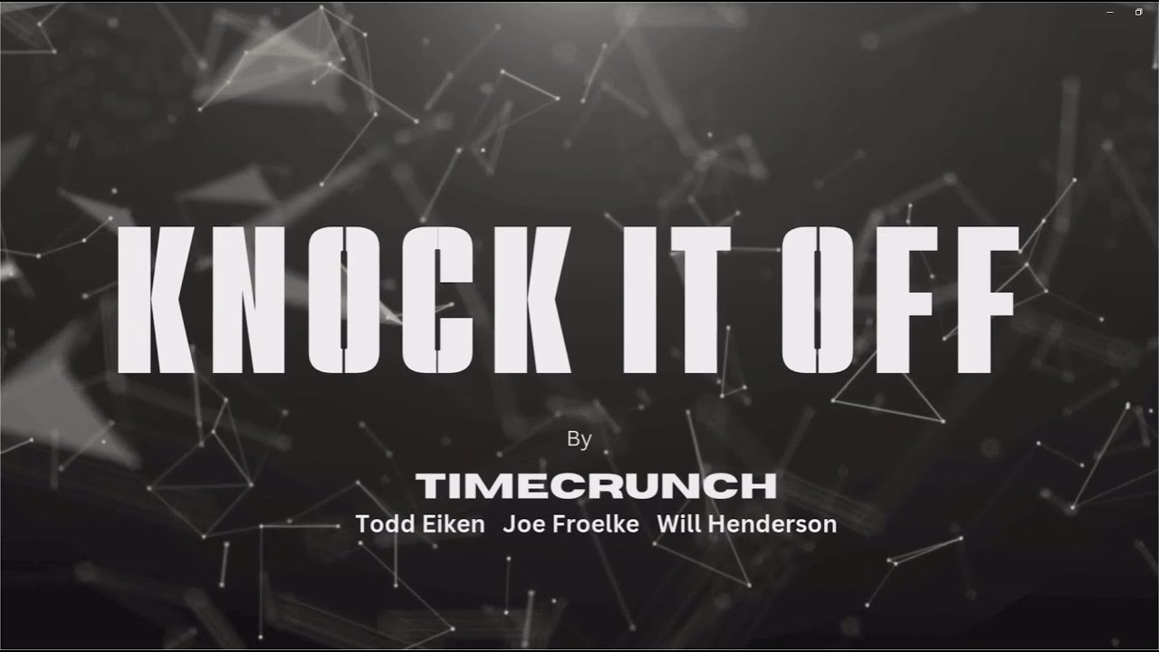 Knock It Off – TimeCrunch (HD Official Video) (Todd Eiken, Joe Froelke ...
