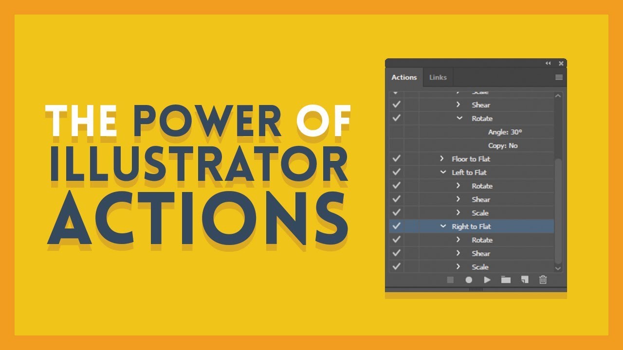 The Power of Illustrator Actions | Illustrator Tutorial - YouTube