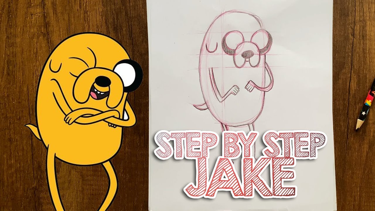 Easy Drawing For Jake Step By Step - YouTube