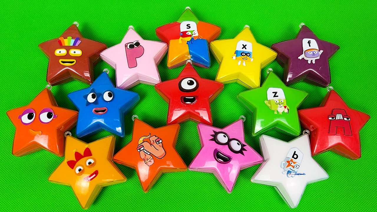 Finding Numberblocks Mini Star with All CLAY Coloring! Satisfying Video ...