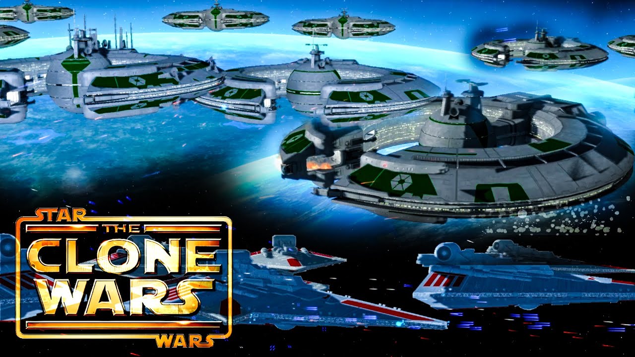 Star Wars the Clone Wars - Massive Epic Space Battle! (Full Cinematic ...