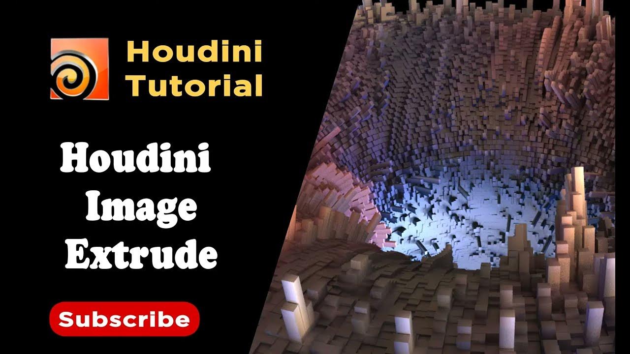 Houdini Tutorial Image Extrude form Mesh/ Image Extrude in Houdini - YouTube