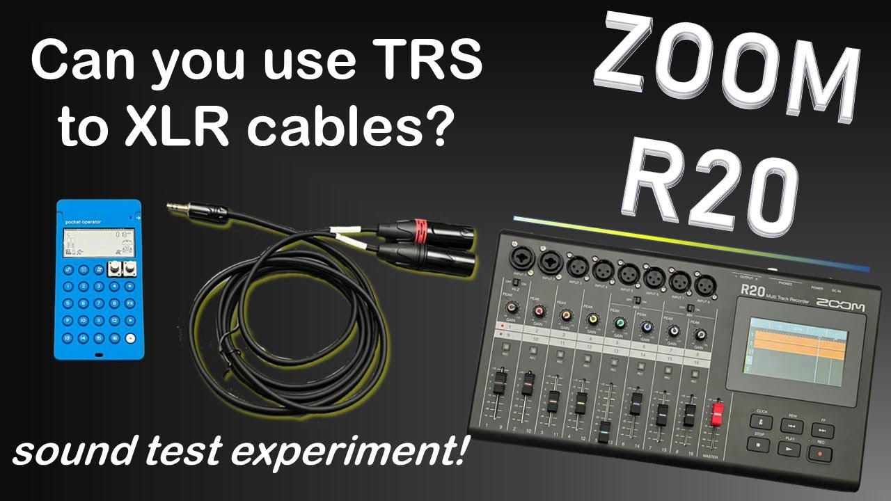 ZOOM R20 - using all the inputs with TRS to XLR cables (applies to many ...