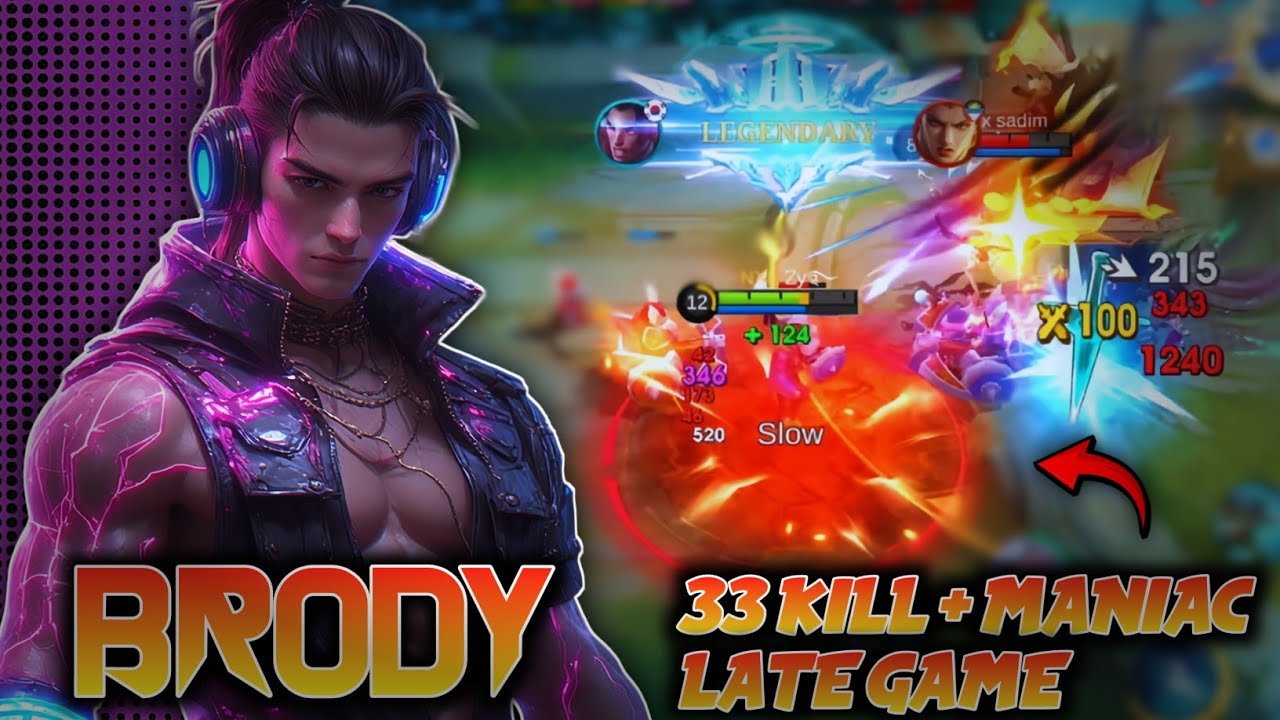 GAMEPLAY BRODY BEST MAKSMAN BURST DAMAGE!! Crazy Epic Comeback | Mobile ...
