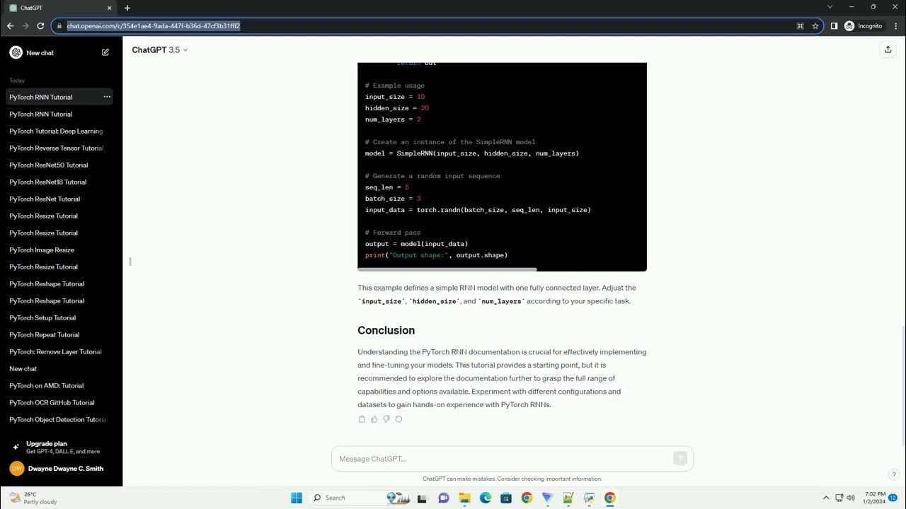 pytorch rnn documentation - YouTube