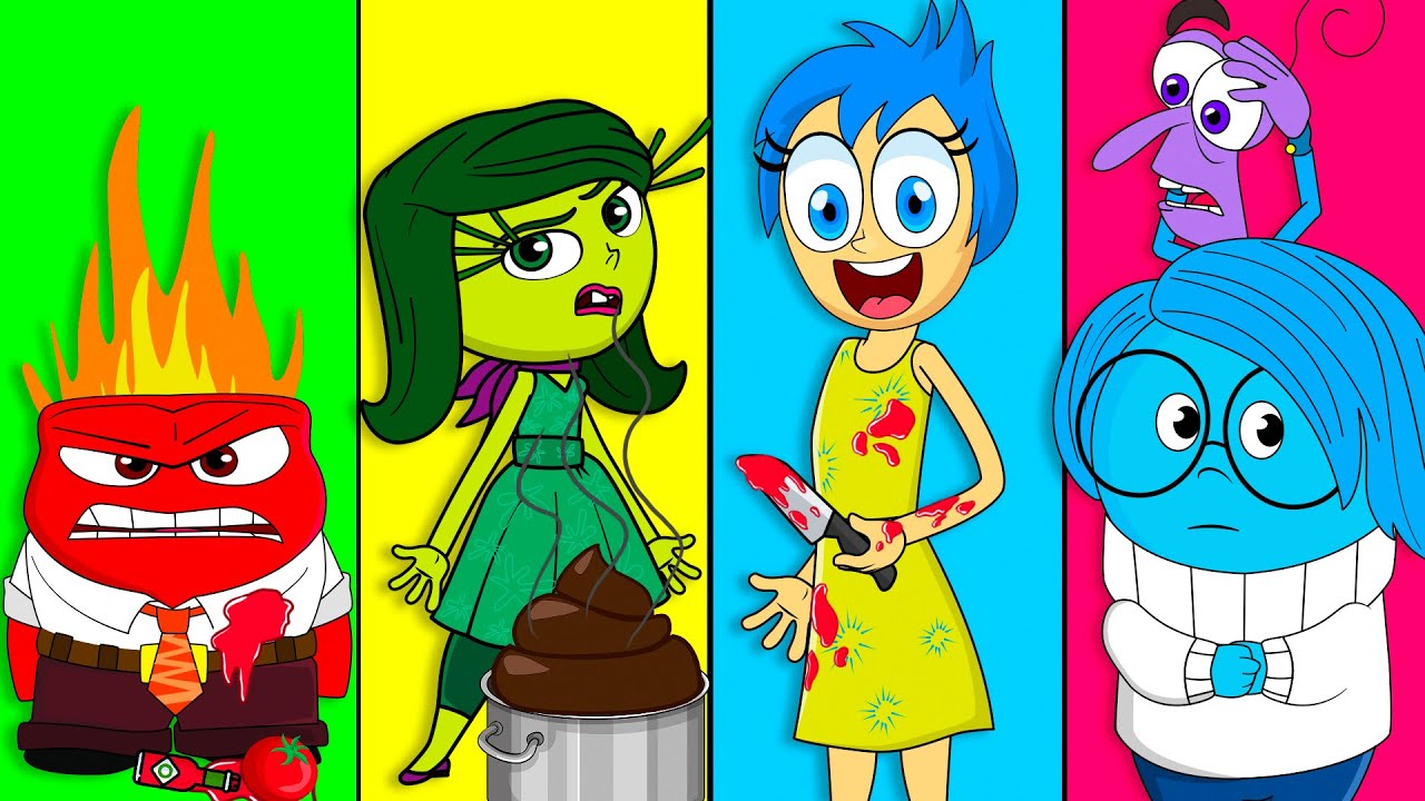 Inside Out 2: ANXIETY: FOOD POISONING! Inside Out Animation - YouTube