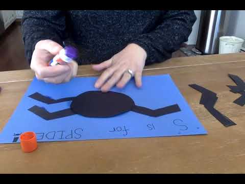 S is for Spider Craft! - YouTube