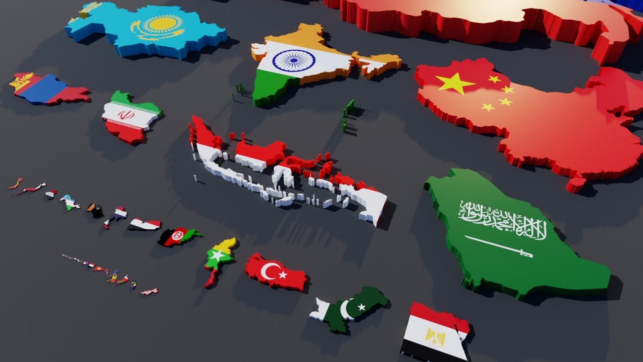 Asian Countries Size Comparison - YouTube