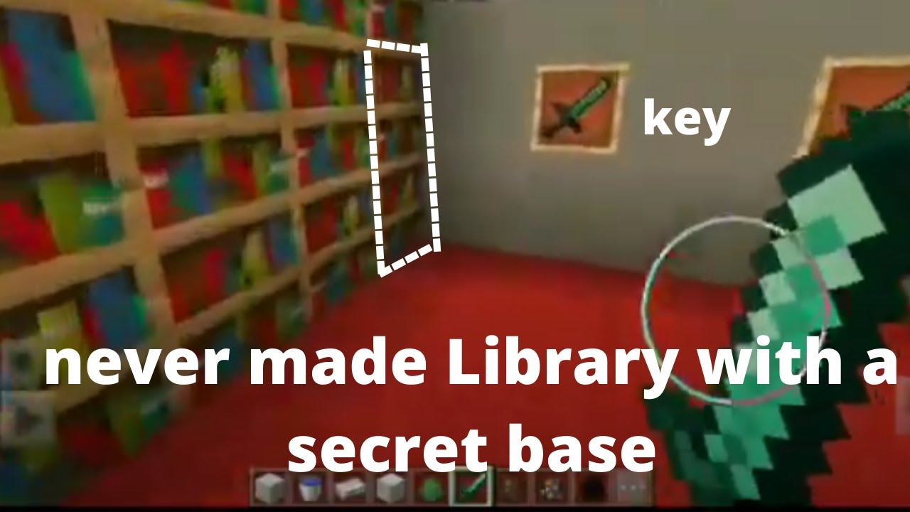 I made a library with a secret base | Minecraft | - YouTube