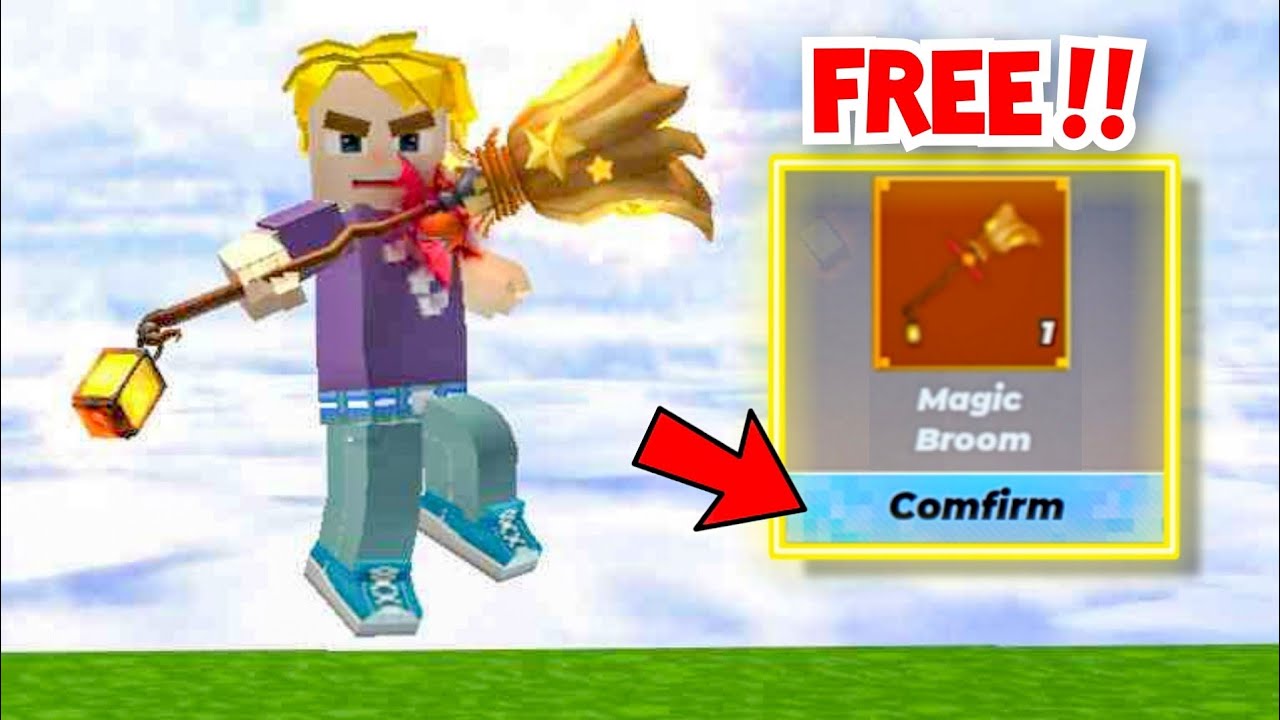 How To Get MAGIC BROOM in Skyblock!! Blockman Go - YouTube