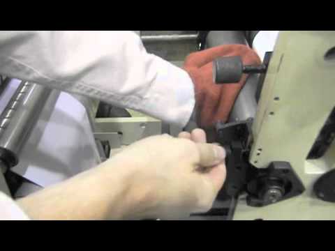 How to change an anilox roller in a Mark Andy Scout flexo press - YouTube