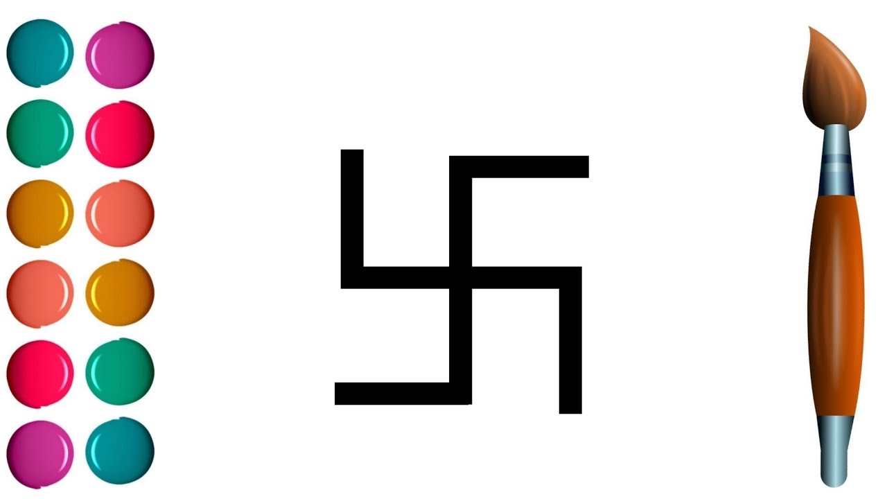 How to Draw a house from Swastika/step by step for beginners - YouTube