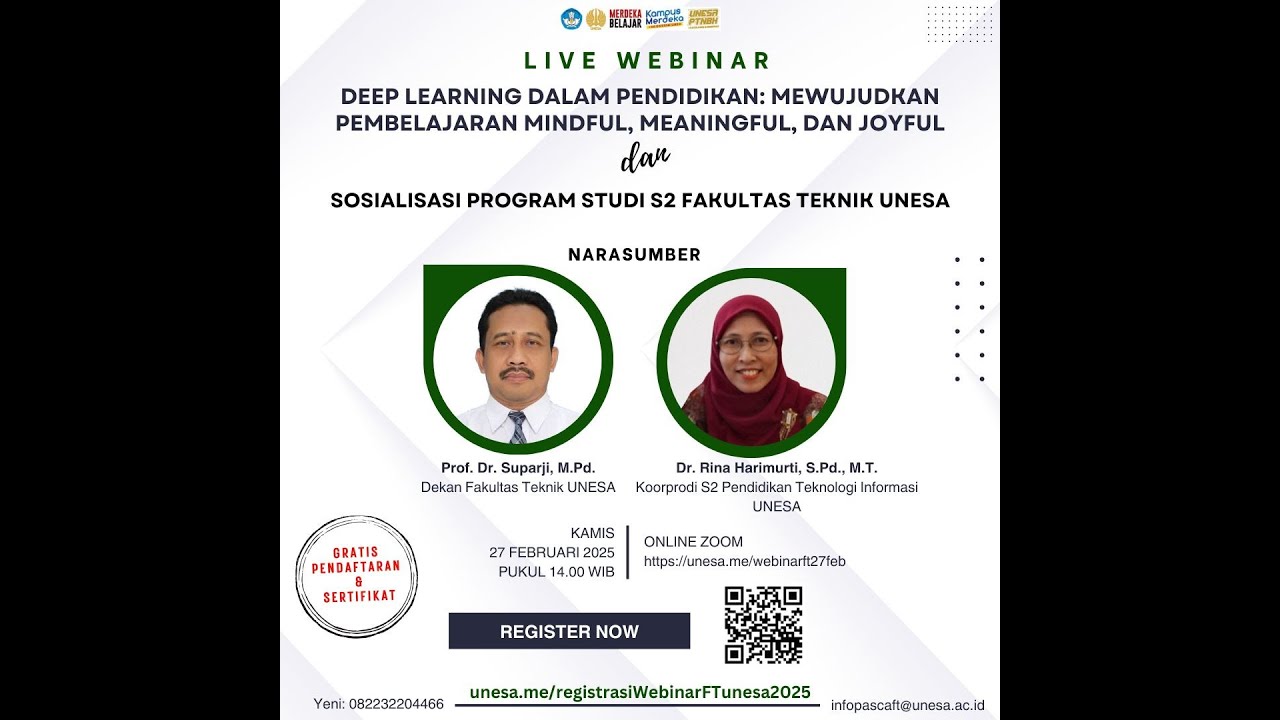 Webinar Deep Learning Dalam Pendidikan - YouTube