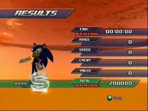 S rank in 00:00:00 wait a minute what? - Sonic Unleashed *Xbox 360 ...