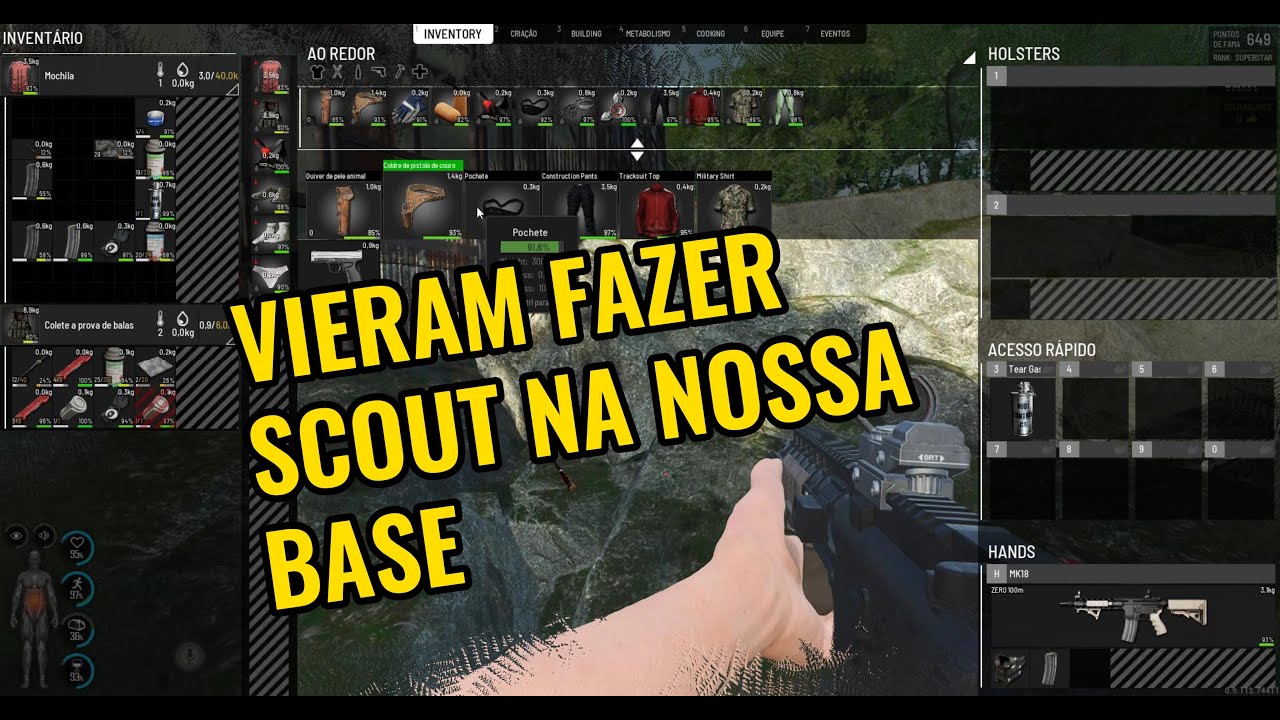 SCUM - VIERAM FAZER SCOUT NA NOSSA BASE - YouTube