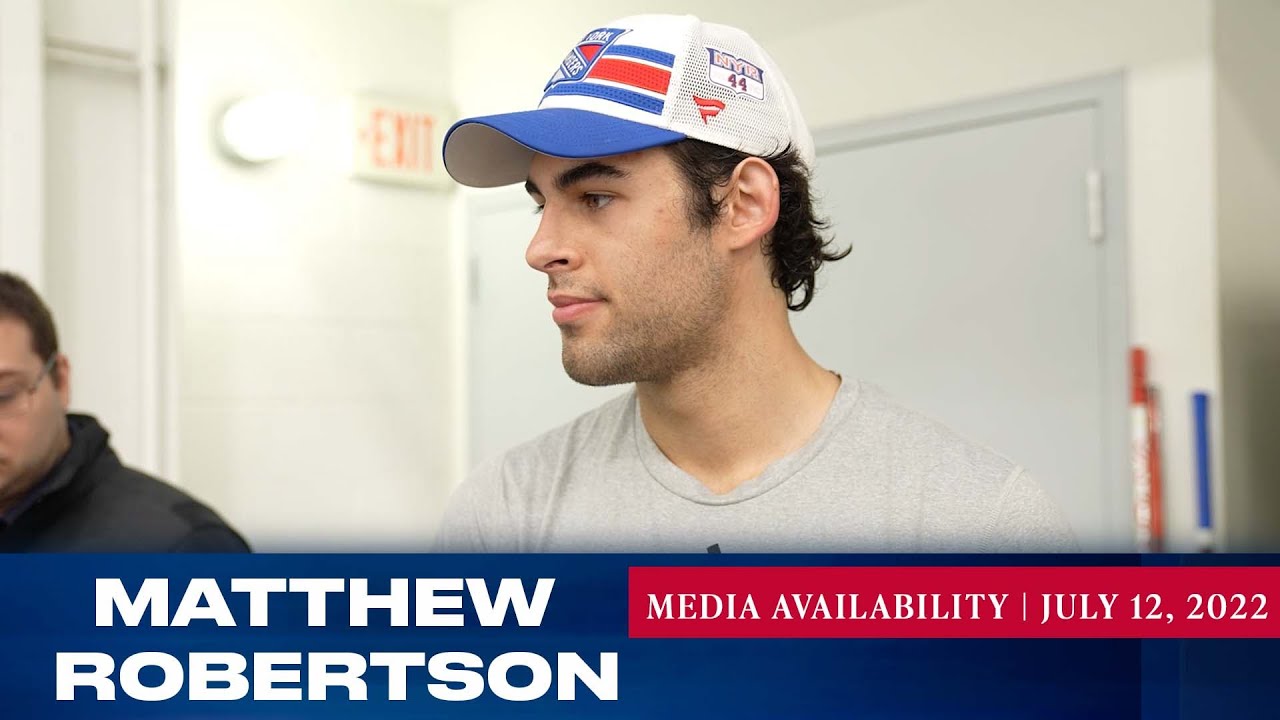 New York Rangers: Matthew Robertson Media Availability | July 12, 2022 ...