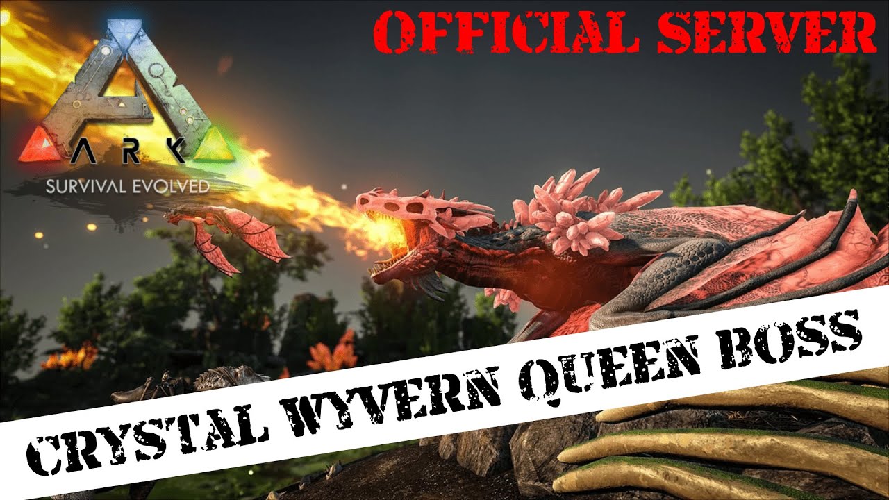 Ark: Survival Evolved - Alpha Crystal Wyvern Queen BOSS [Crystal Isle ...