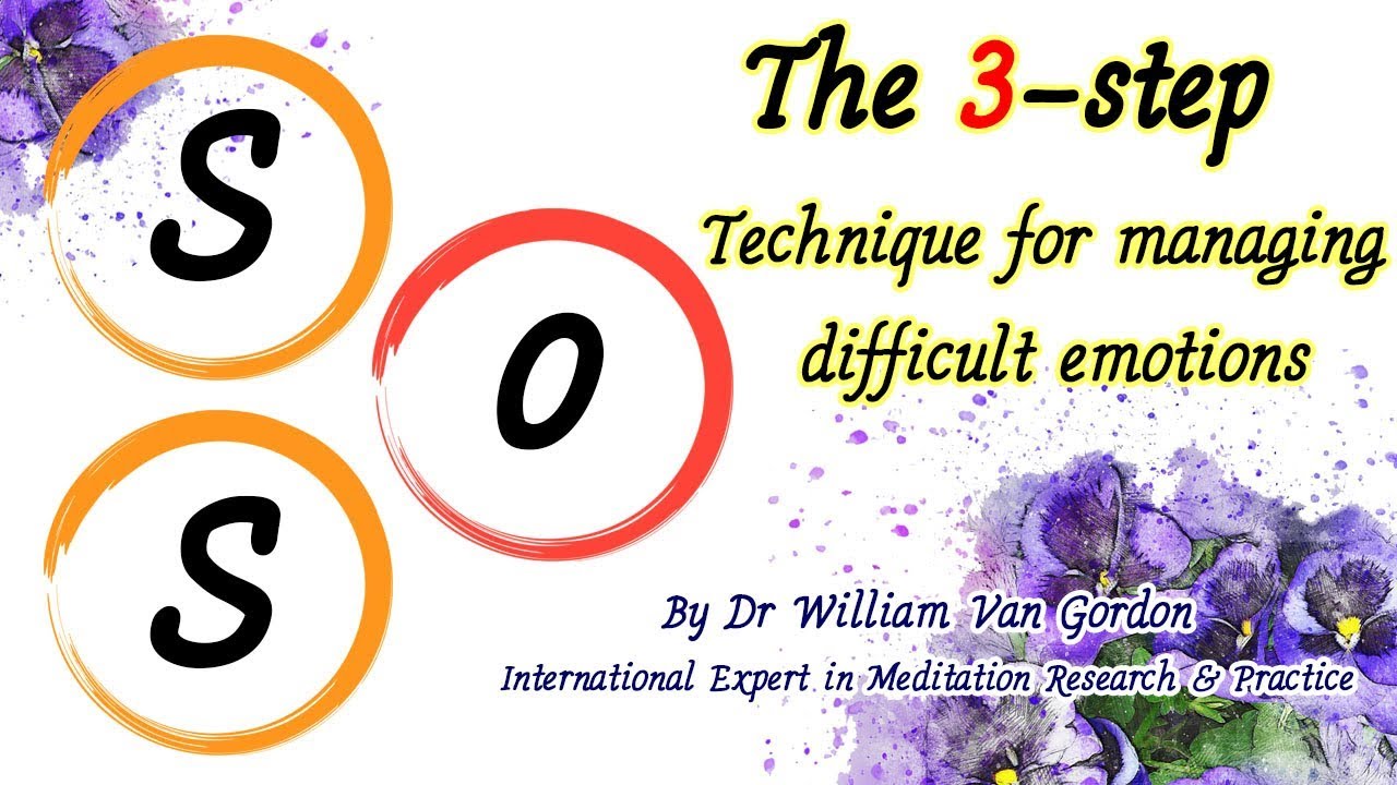 The 3-step SOS technique for managing difficult emotions - YouTube