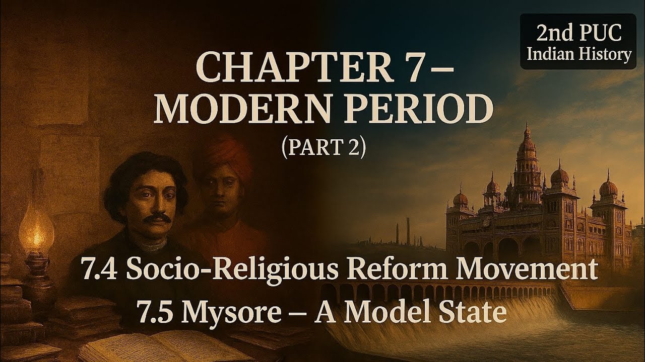 Chapter 7 | Modern Period| Part 2 | 2nd puc History - YouTube