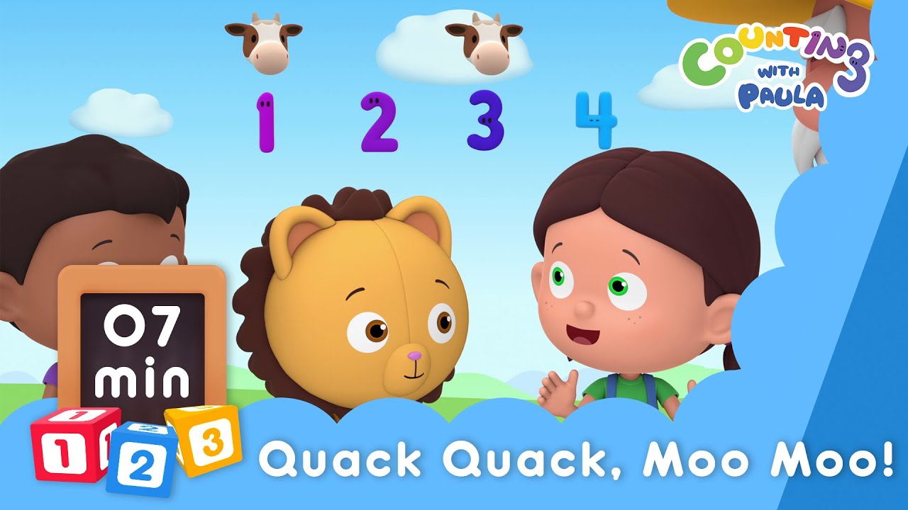 Quack Quack, Moo Moo! - Counting with Paula | Music and Movement ...