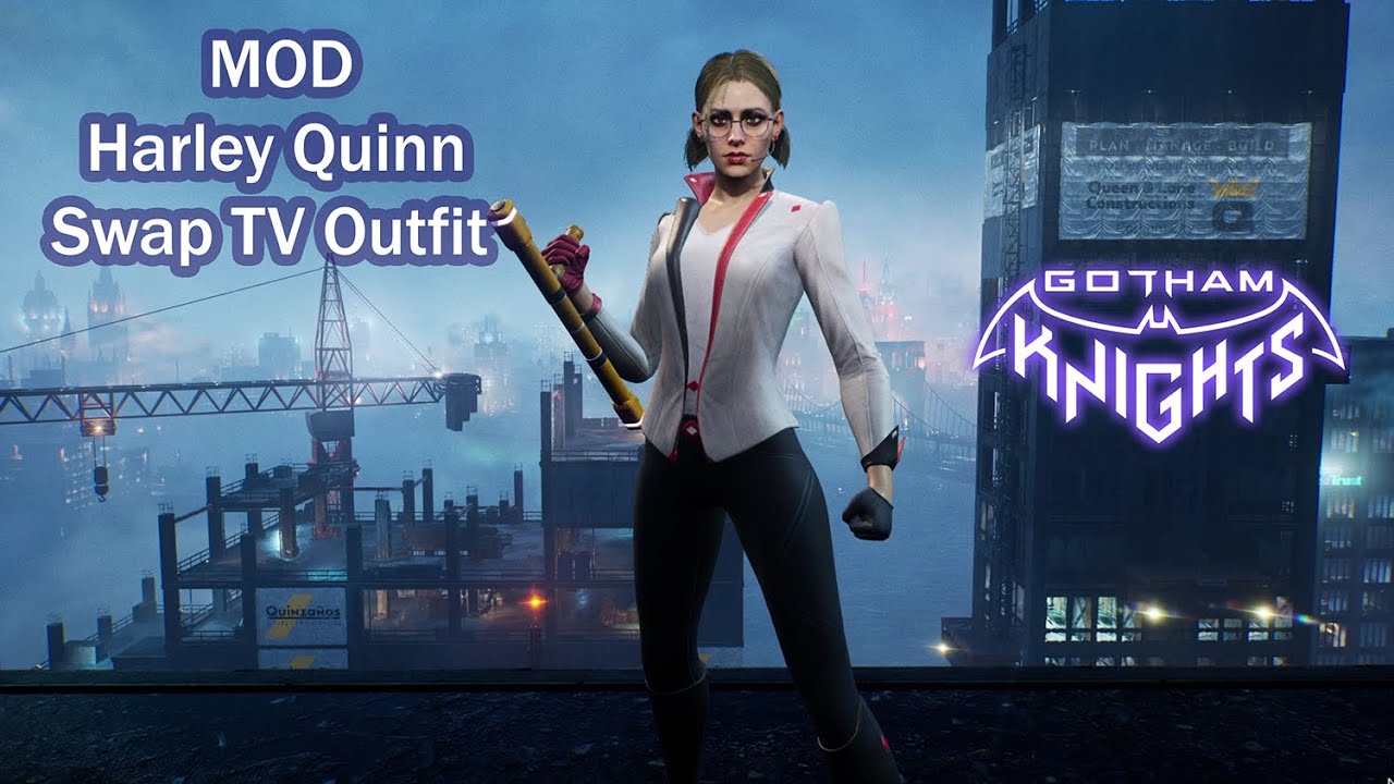 Gotham Knight PC 4K : MOD Batgirl Harley Quinn Swap TV Outfit - YouTube