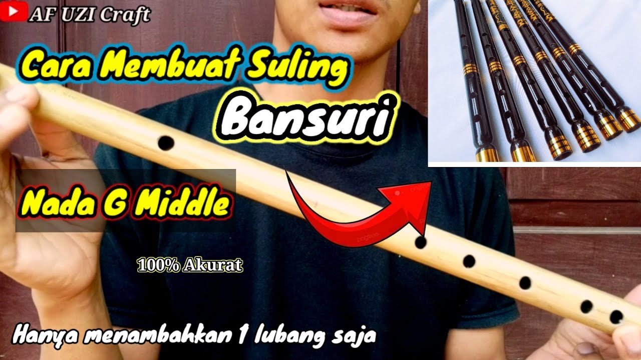 Begini Cara Membuat Suling Bansuri dengan mudah | Cara membuat suling Bambu - YouTube