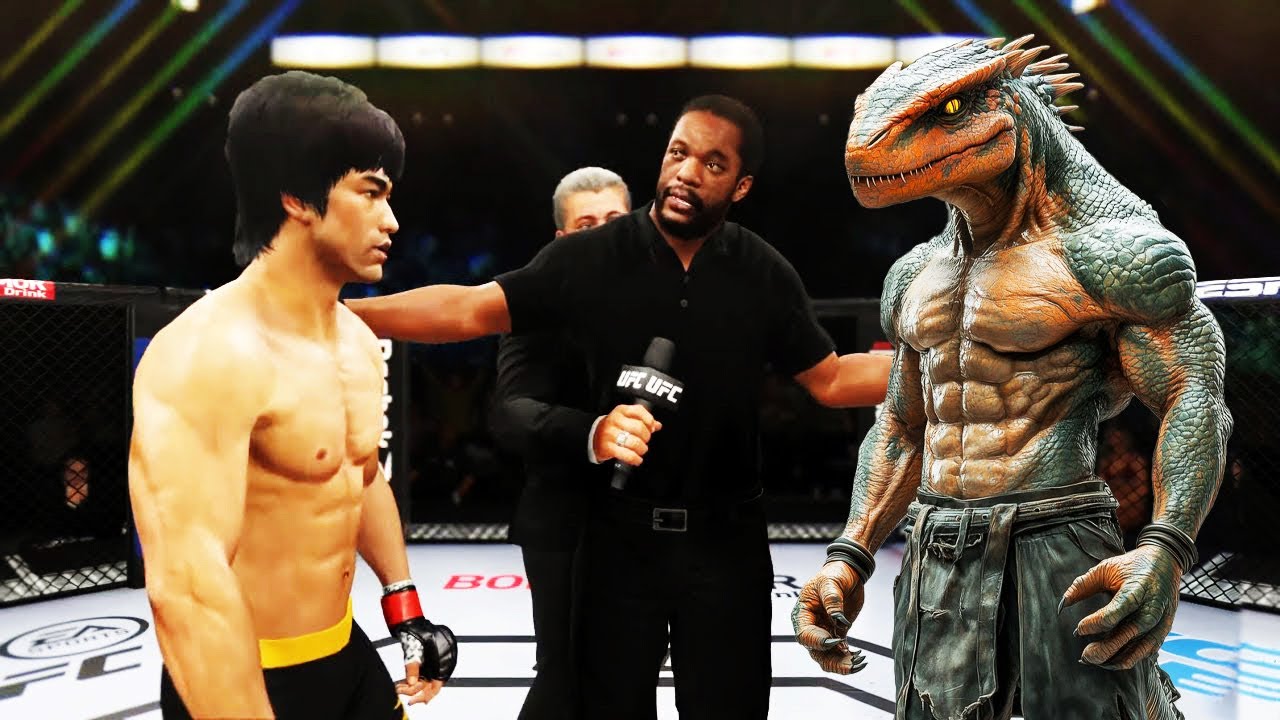 UFC 4 | Bruce Lee vs. Humanoid Dragon (EA Sports UFC 4) - YouTube