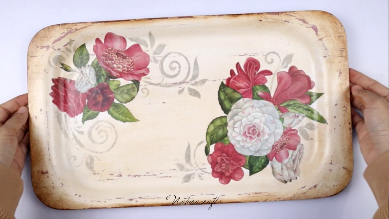 How to decorate tray - YouTube