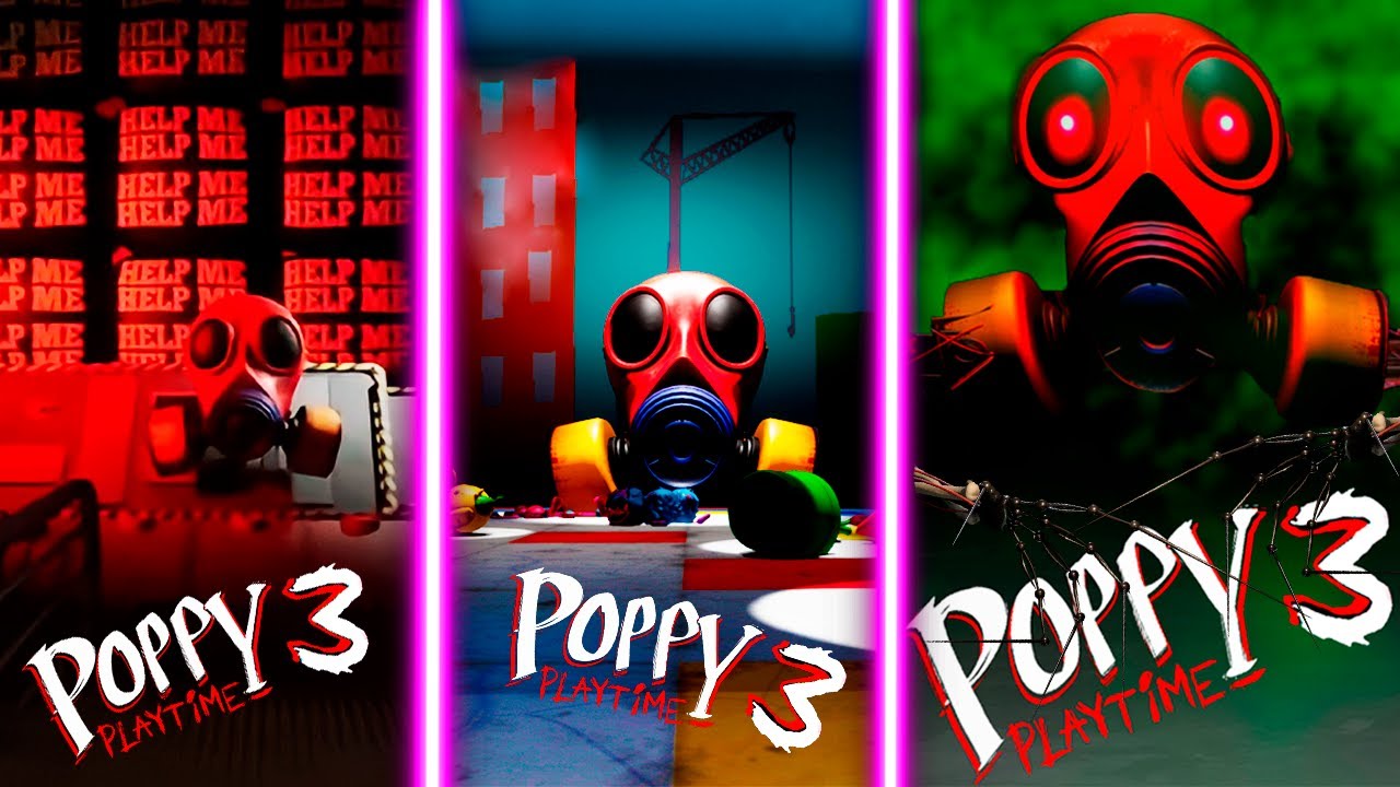 ALL GAS MASK FULL Gameplay Poppy Playtime: Chapter 3 - YouTube