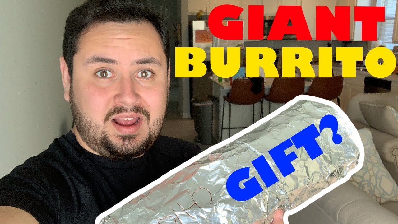 $50 2-FOOT LONG BURRITO FROM CHIPOTLE! - YouTube