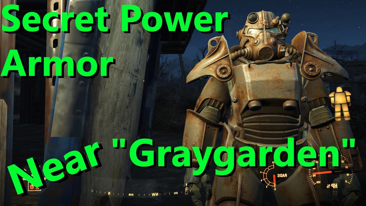 Fallout 4 | Secret Power Armor Near "Graygarden" Location & Guide - YouTube