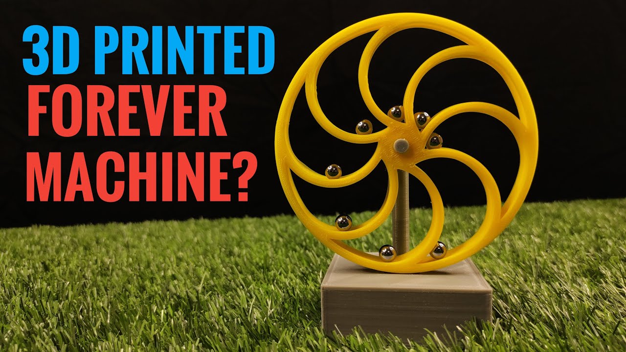 3D Printed Da Vinci's Perpetual Motion Machine - Desktop Toy - YouTube