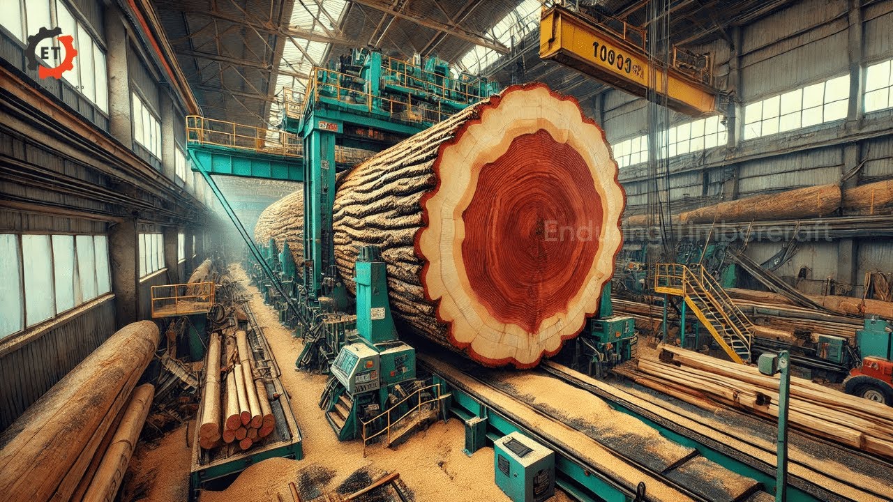 Steel monster swallows giant tree: The mystery of the modern wood ...