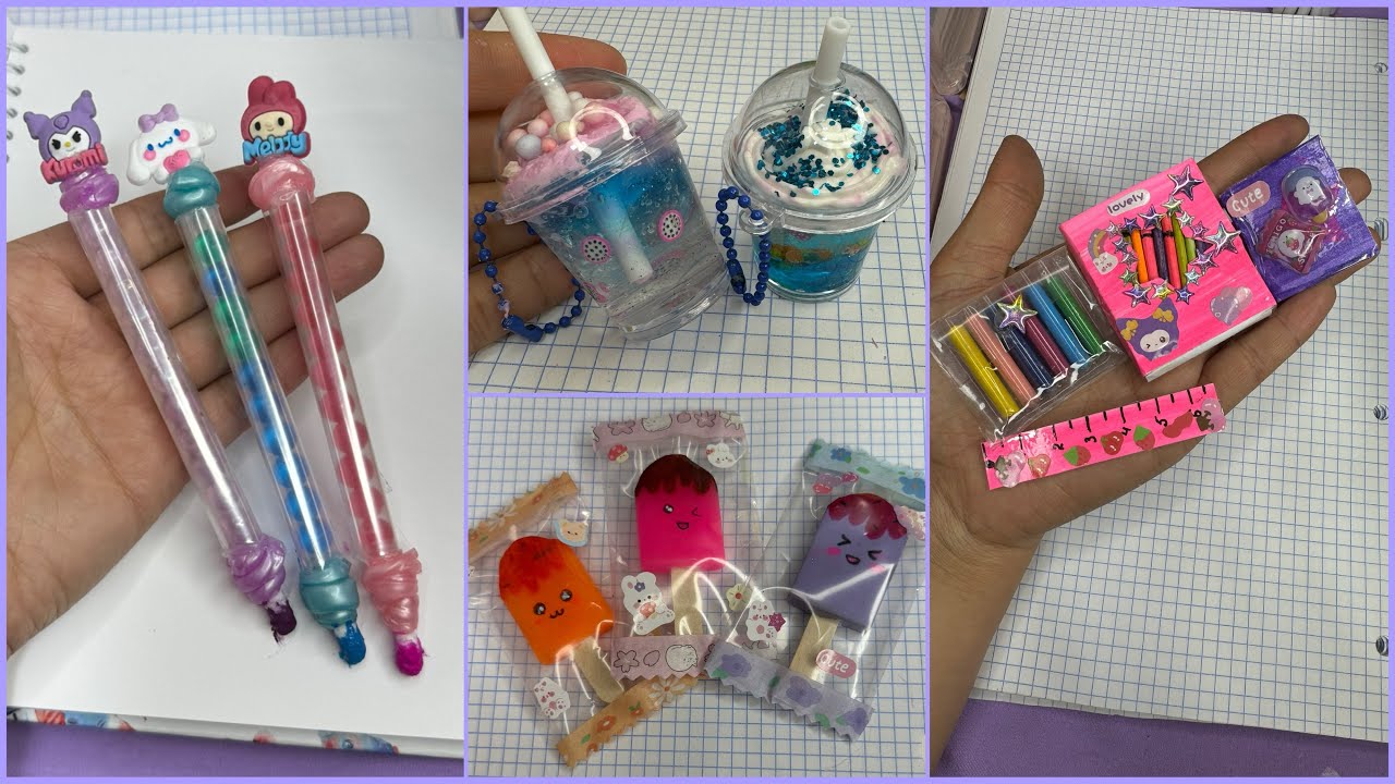 30 DIY Miniature Crafts Idea/ Easy Craft Ideas/ school craft/ miniature ...