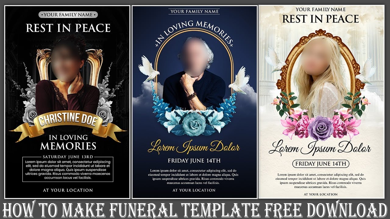 How To Make Funeral Template || Nitesh GFX || - YouTube