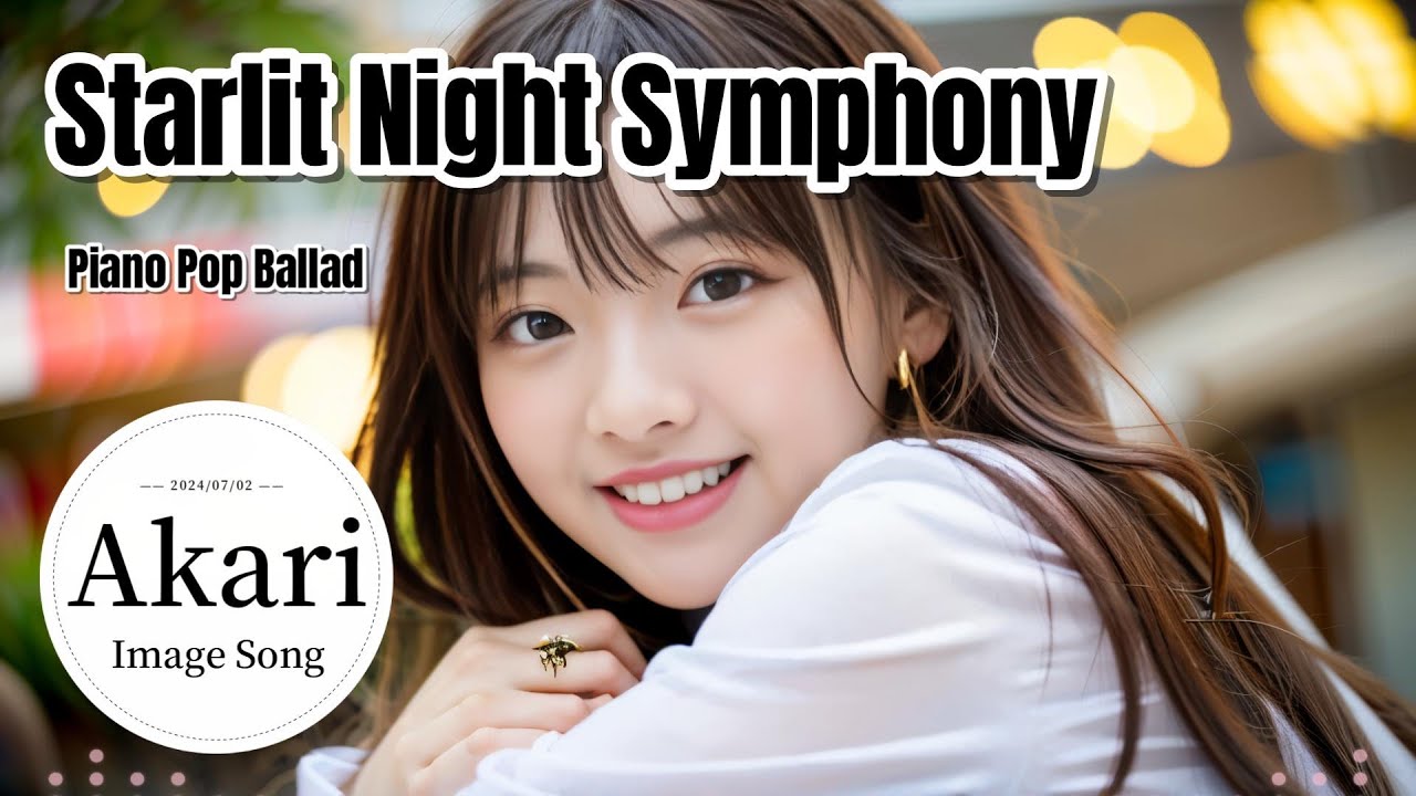 (AI AKARI-chan Image Song Vol.5) Starlit Night Symphony --- Piano Pop ...