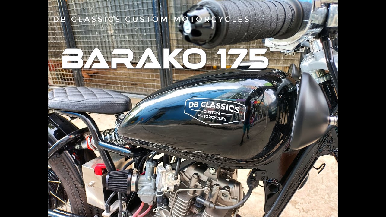 Kawasaki Barako 175 by DB Classics Custom Motorcycles - YouTube