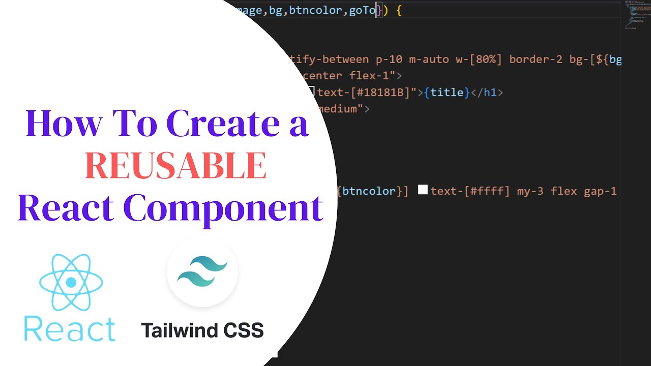 How To Create Clean And Reusable React Components Reactjs Youtube 7172
