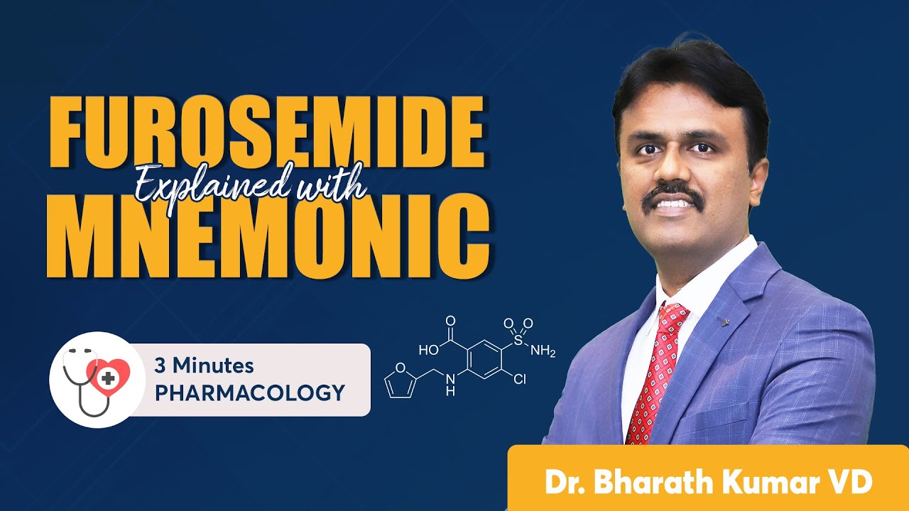 "FUROSEMIDE" Mnemonic & Imp. Information | Vital Meds #Part 11 - YouTube